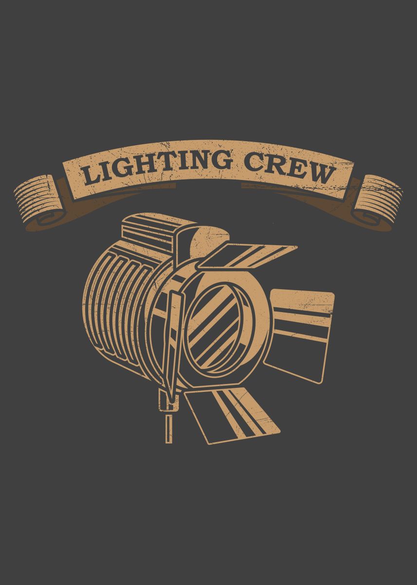 'LIGHTSHOW CREW Theatre' Poster by CrownMerch | Displate