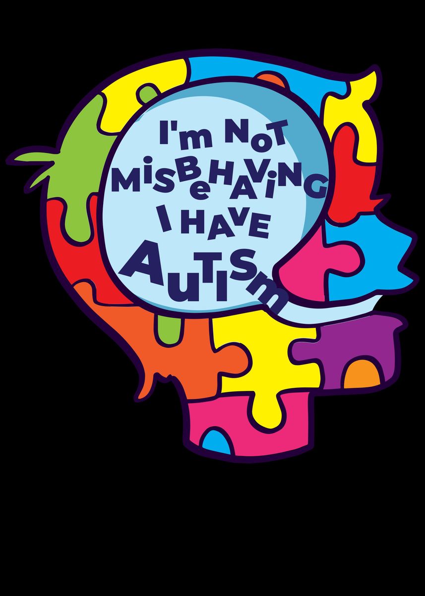 'Im Not Misbehaving I Have' Poster, picture, metal print, paint by ...