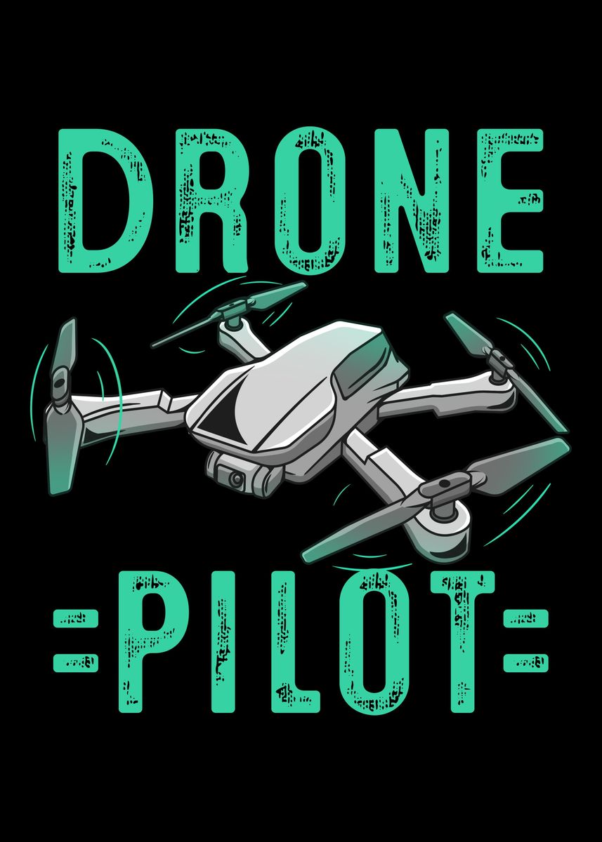 'Drone Pilot' Poster, picture, metal print, paint by BLVCKPLATE | Displate