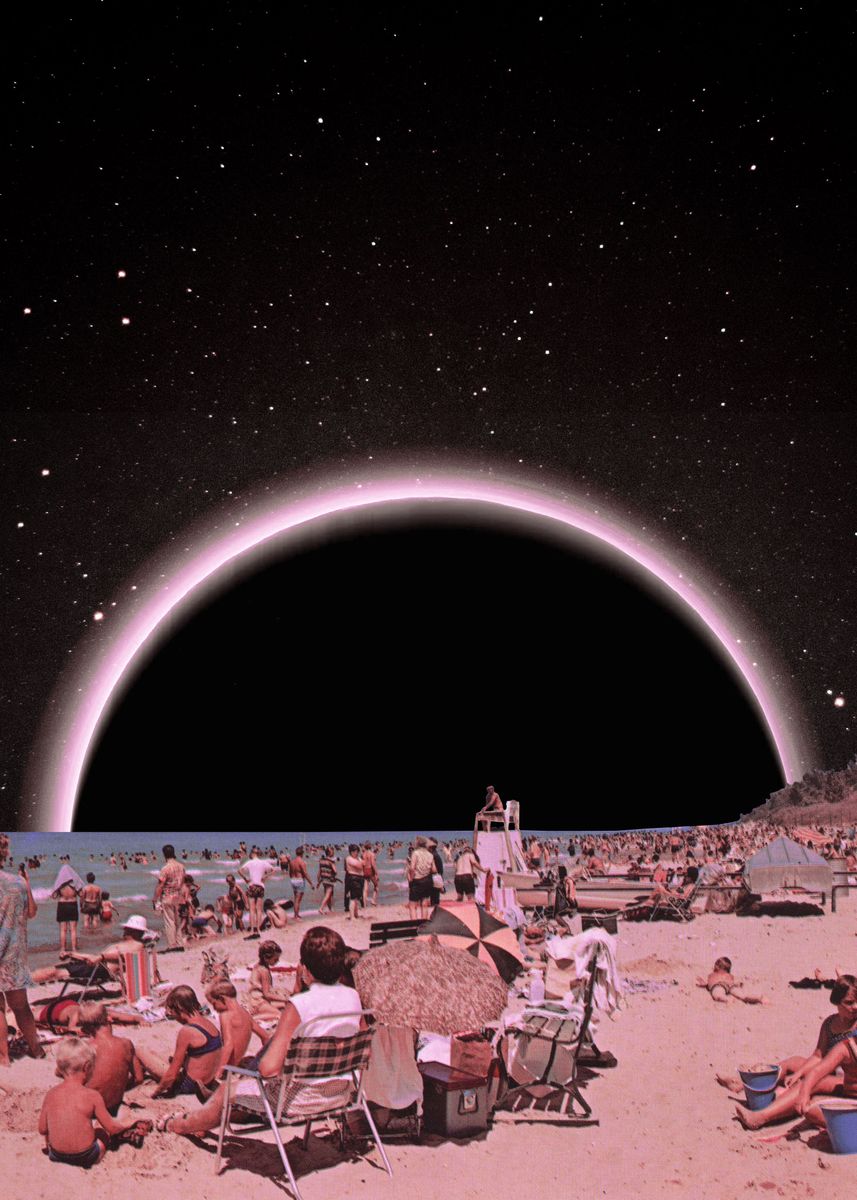 'Under The Eclipse' Poster, picture, metal print, paint by Jess Gaspar ...