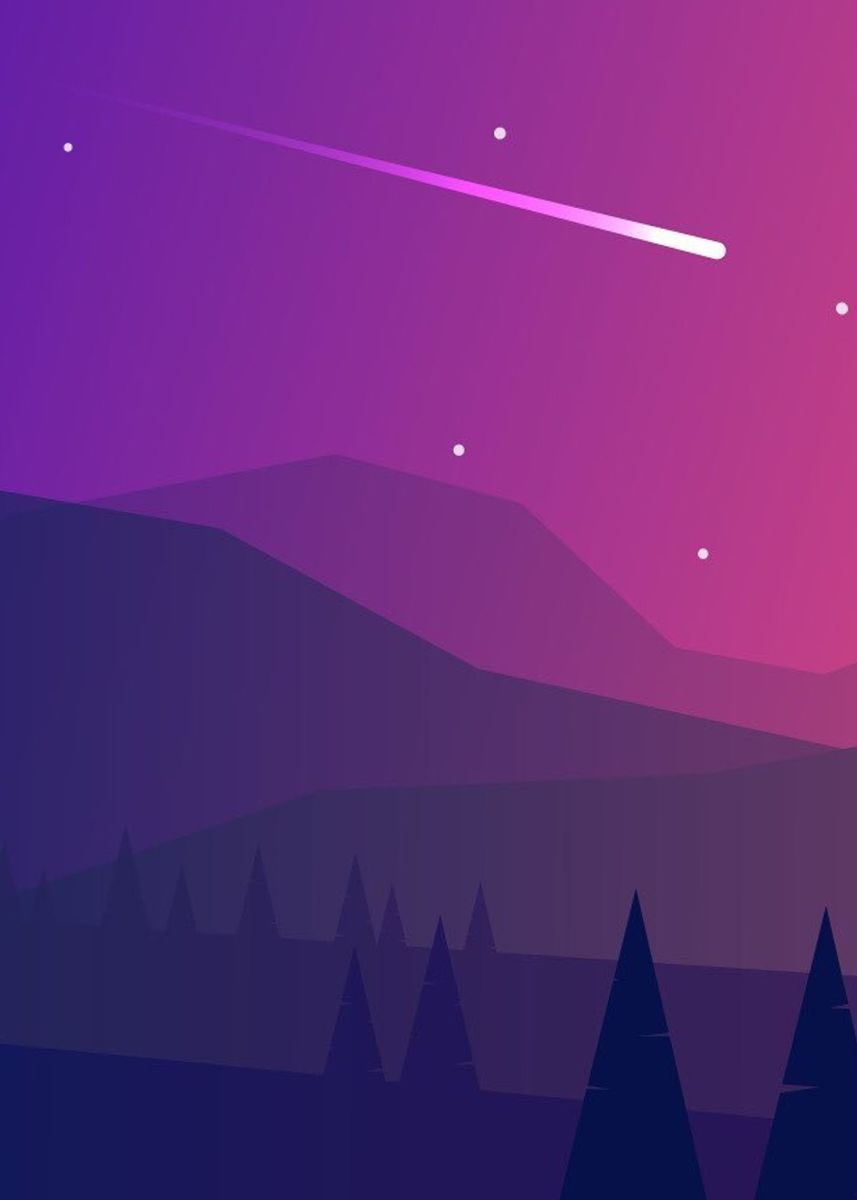 'Beautyfull Flat Nature' Poster by AL Picaso | Displate