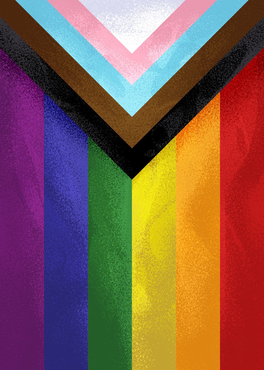 'Modern Pride Flag' Poster, picture, metal print, paint by Nikita ...