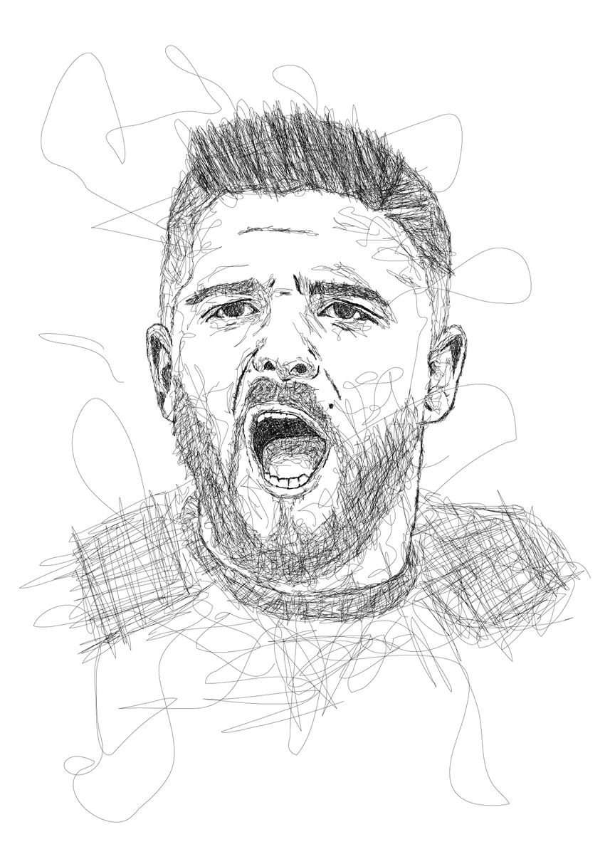 'Scribble art' Poster, picture, metal print, paint by ujang sendiana ...