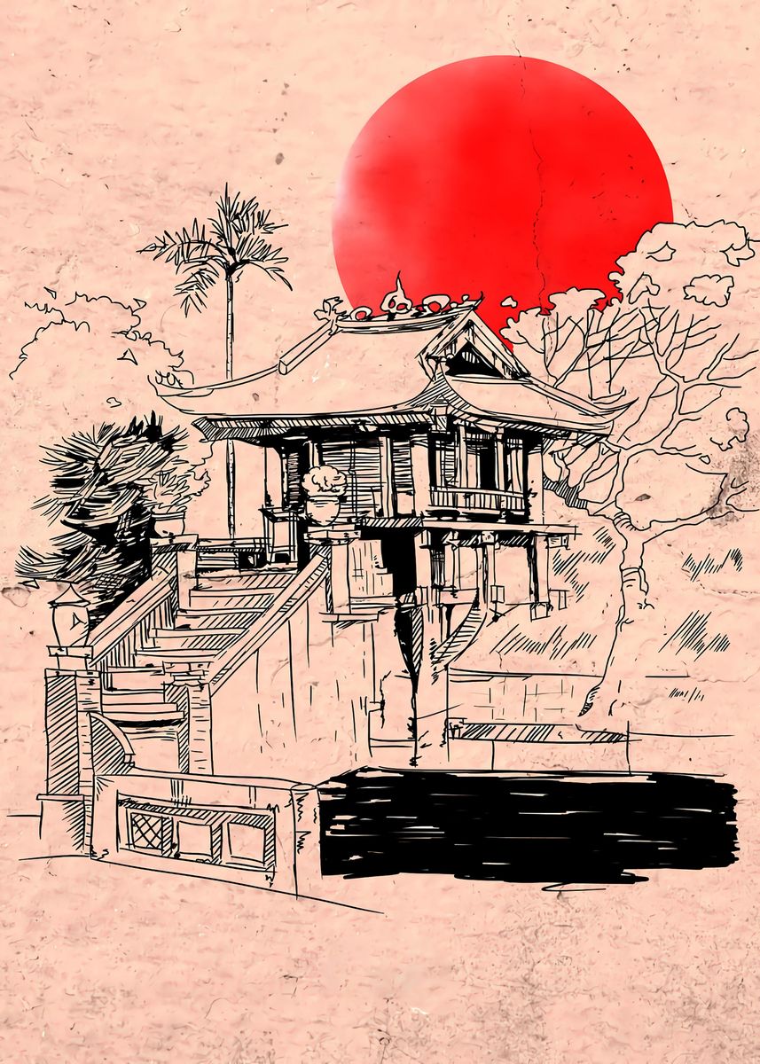 'Jinja Japanese ' Poster by phanhaang | Displate