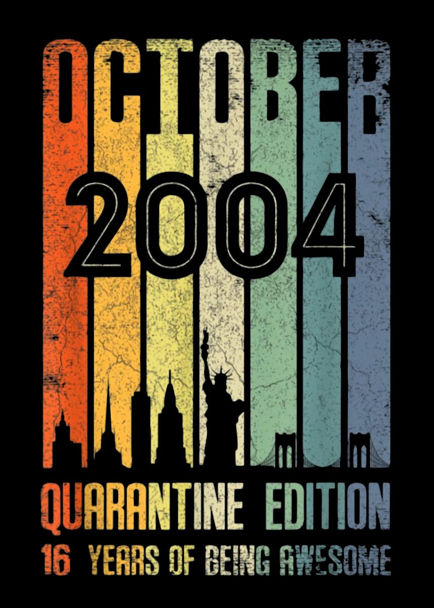 'October 2004' Poster, picture, metal print, paint by riyadi elyas ...