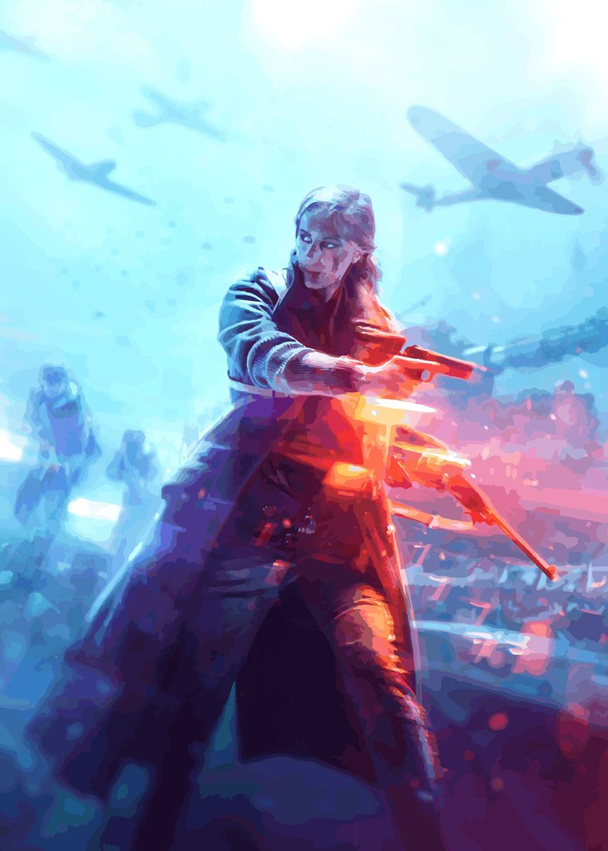 'Battlefield V game' Poster, picture, metal print, paint by Jawhead ...