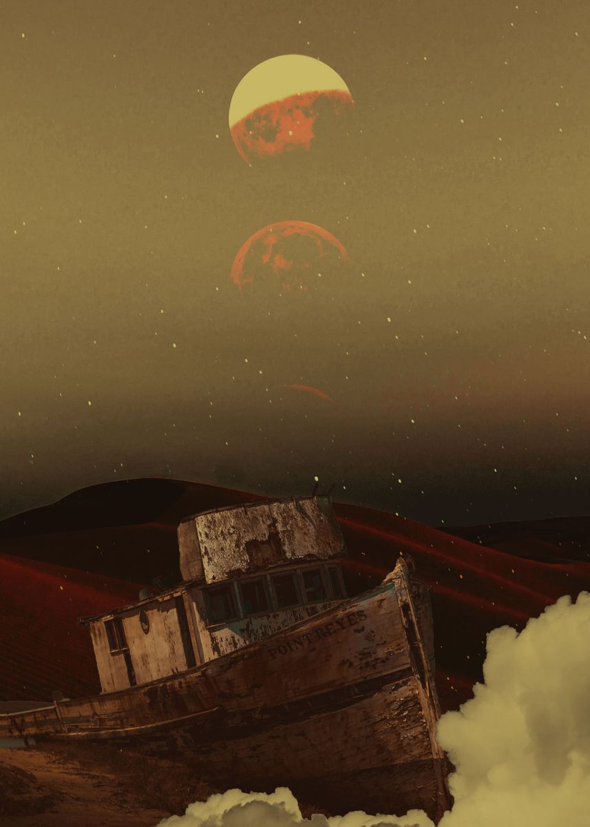 'Stranded' Poster, picture, metal print, paint by Ricky Aditya | Displate