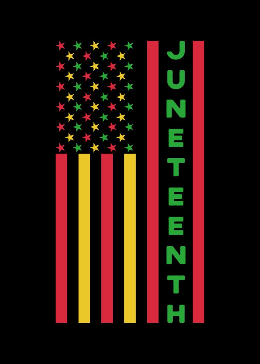 'Juneteenth african Flag' Poster, picture, metal print, paint by Phil ...