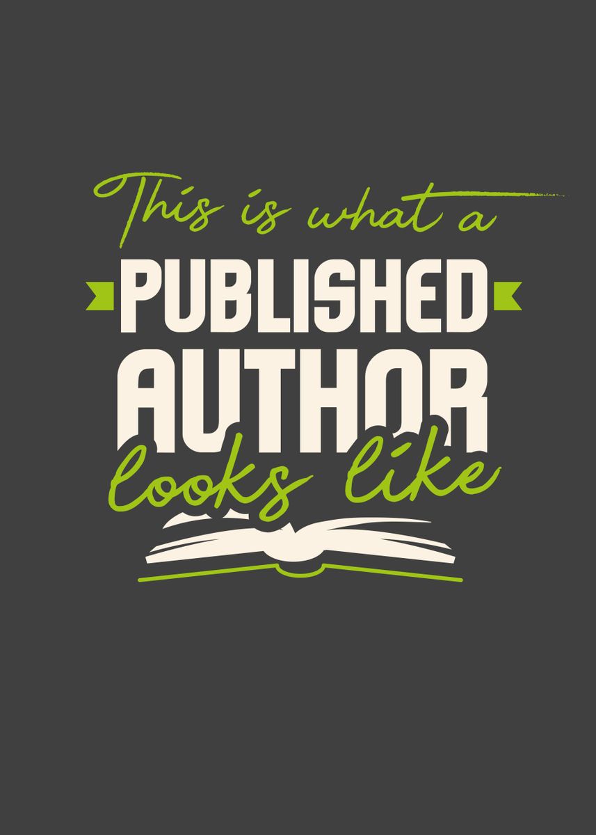 'Published Author Writer' Poster, picture, metal print, paint by ...