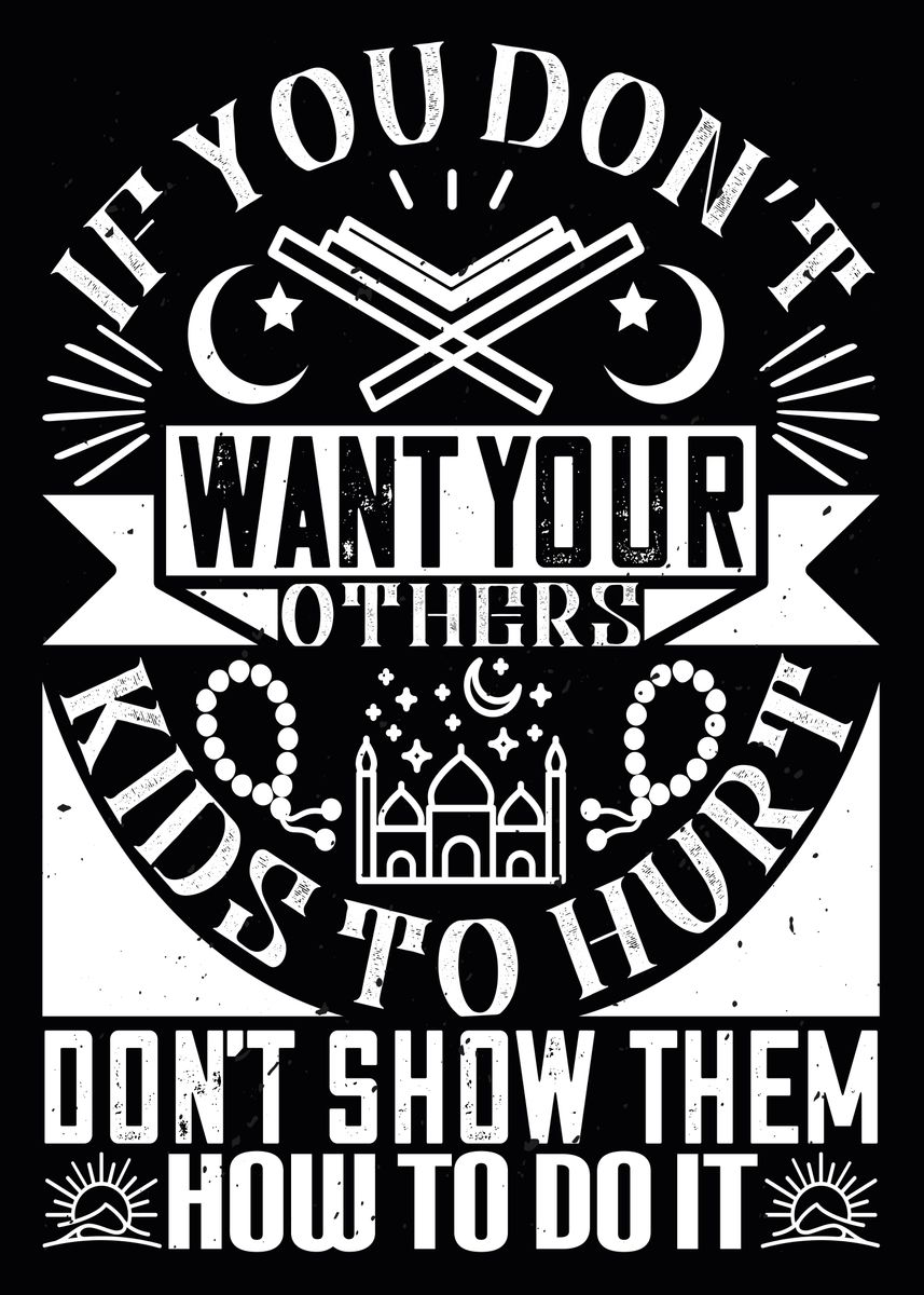 'Lettering for Faith Muslim' Poster, picture, metal print, paint by ...