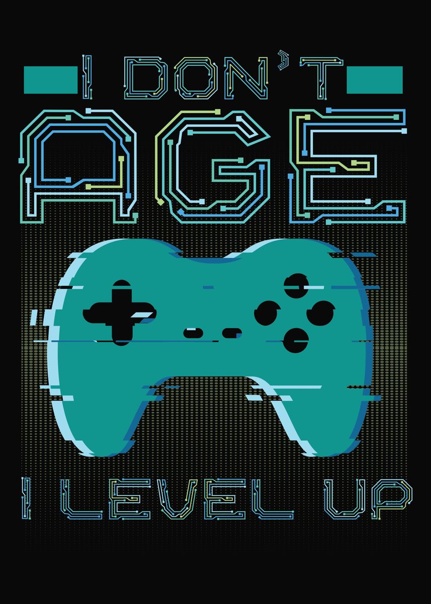 'Gaming Gamer Videogames' Poster by Statements | Displate