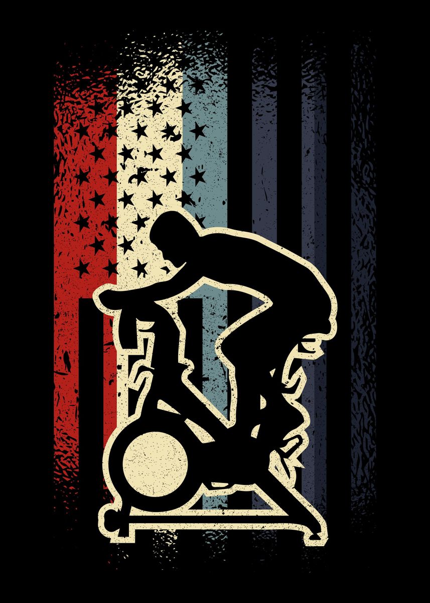 'Indoor Cycling Spinning' Poster, picture, metal print, paint by ...