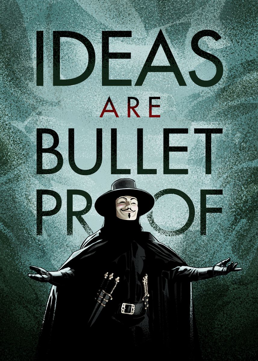 'Bulletproof Ideas' Poster, picture, metal print, paint by Nikita ...