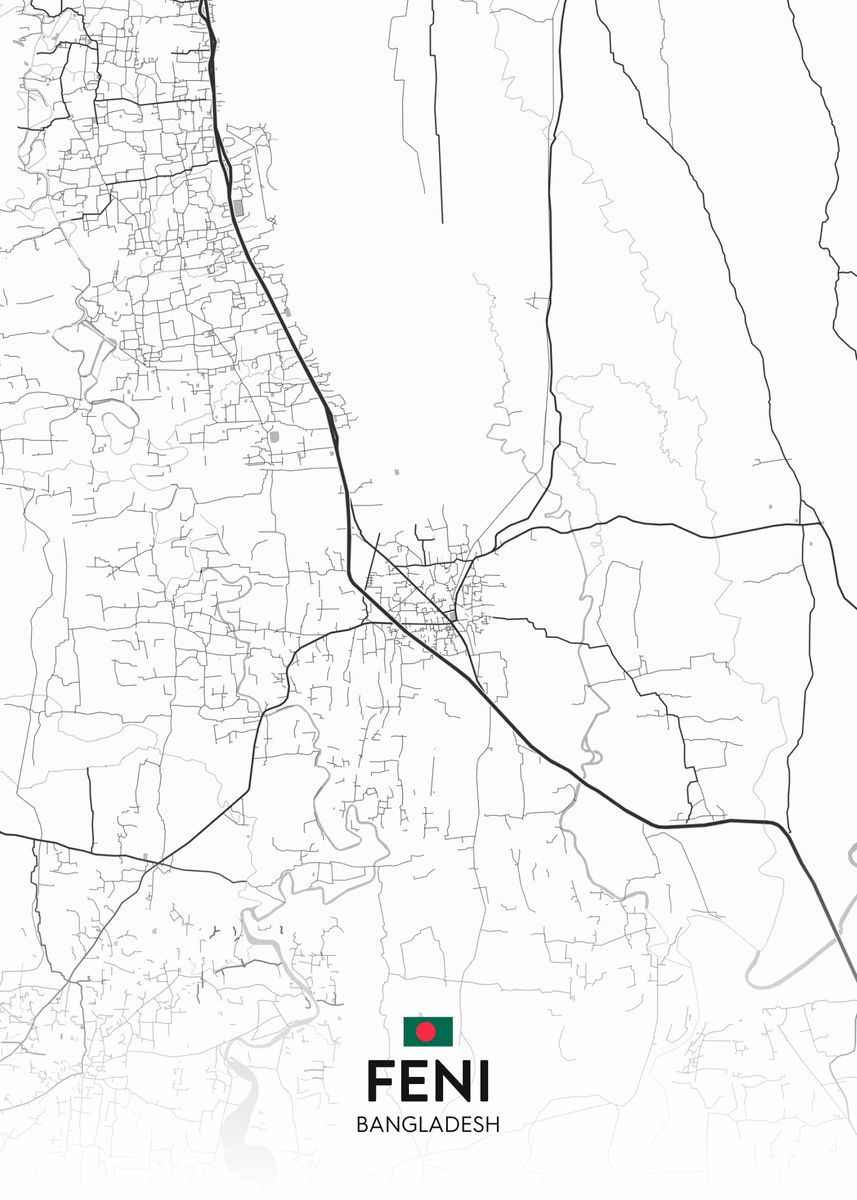 'Feni BD' Poster, picture, metal print, paint by IMR Designs | Displate