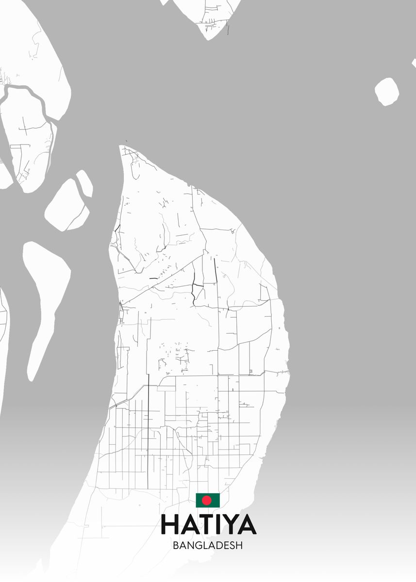 'Hatiya BD' Poster, picture, metal print, paint by IMR Designs | Displate