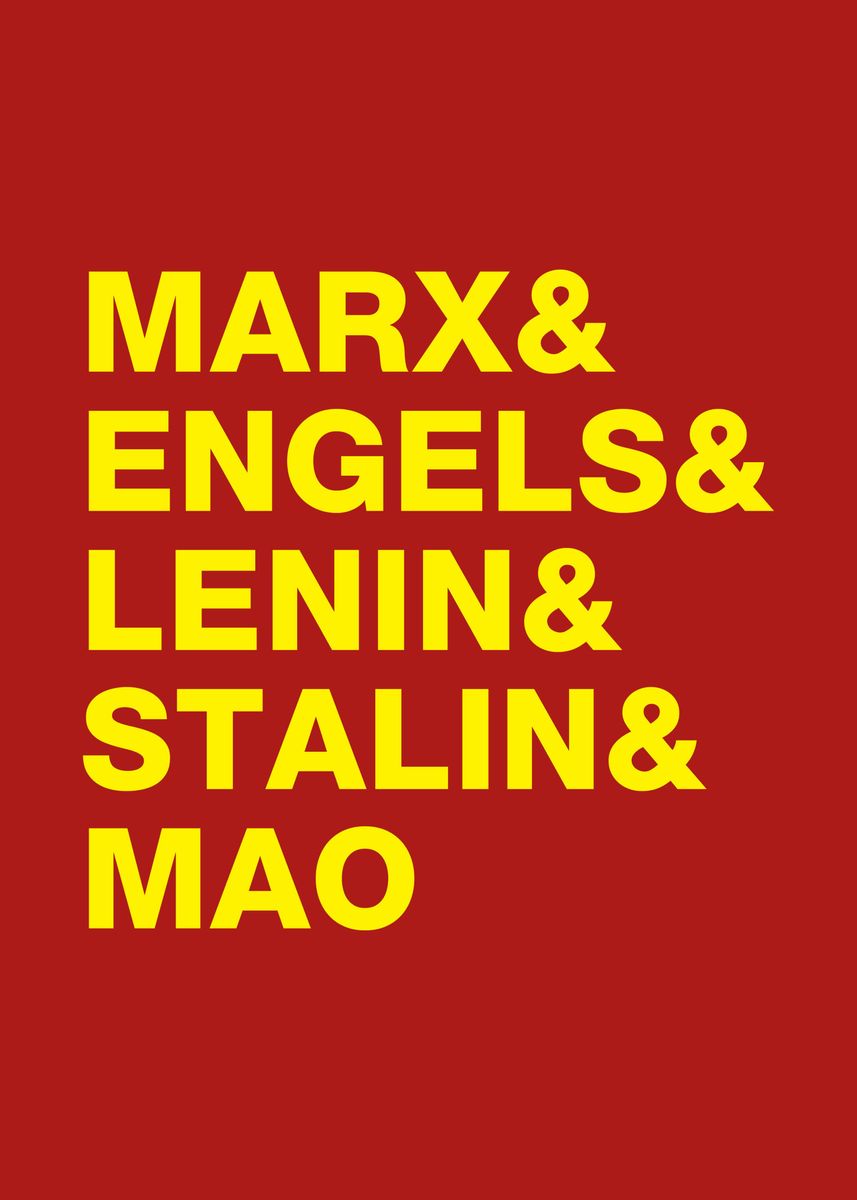 'Communist Leaders ' Poster, picture, metal print, paint by Yipptee ...