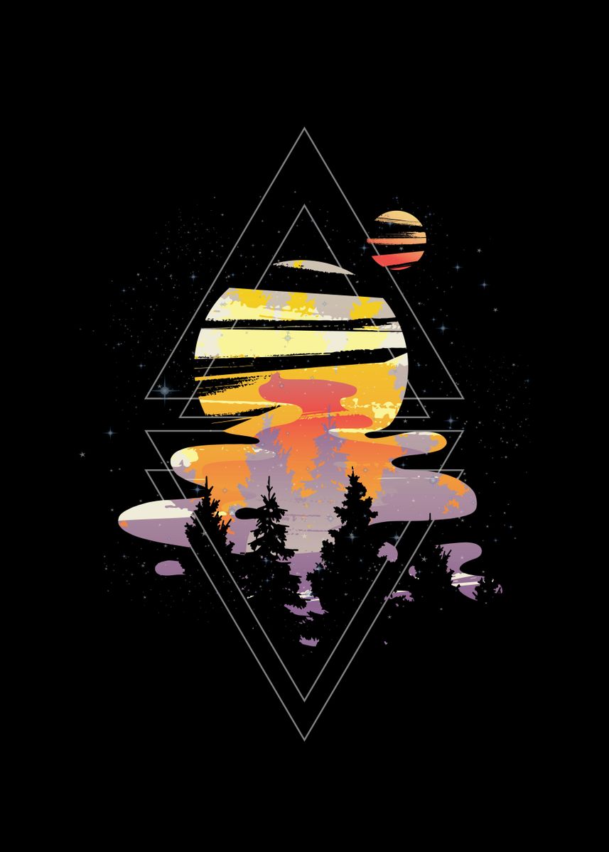 'MYSTICAL GALAXY' Poster, picture, metal print, paint by StonerPlates ...