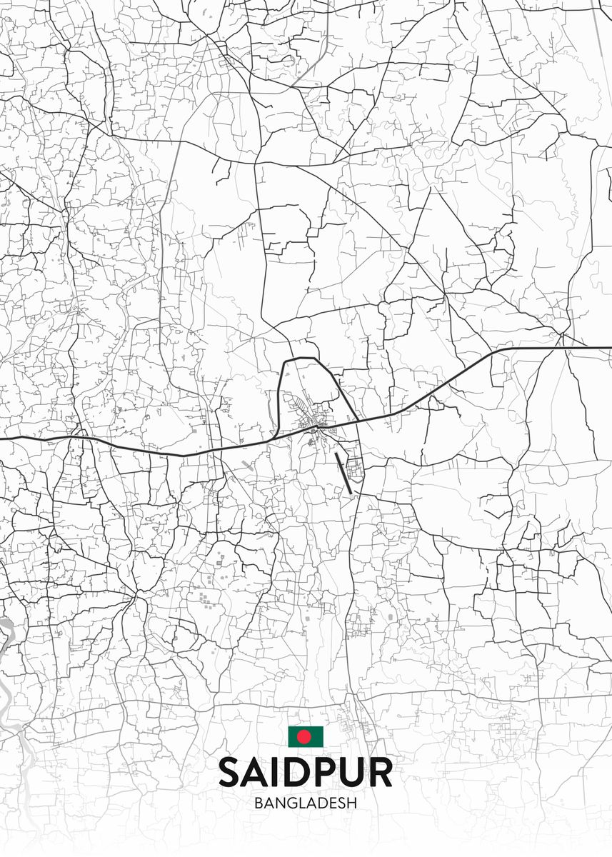 'Saidpur BD' Poster, picture, metal print, paint by IMR Designs | Displate