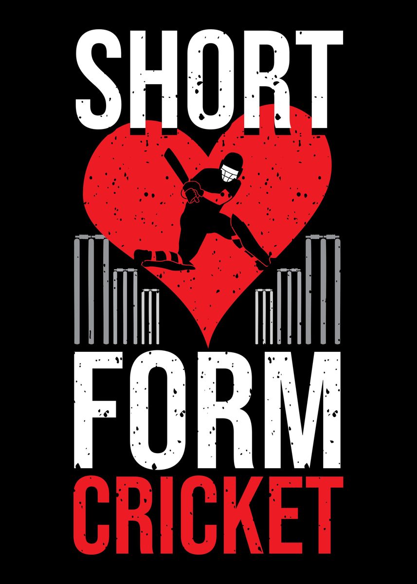 'Short Form Cricket Player ' Poster, picture, metal print, paint by ...