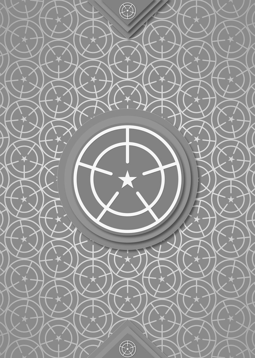 'Geometric Glyph Patterns' Poster, picture, metal print, paint by Holy ...