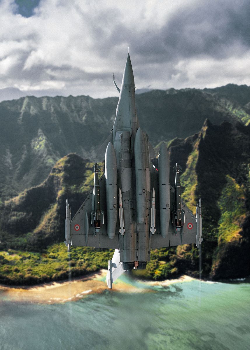 'jet : dassault rafale' Poster, picture, metal print, paint by ...