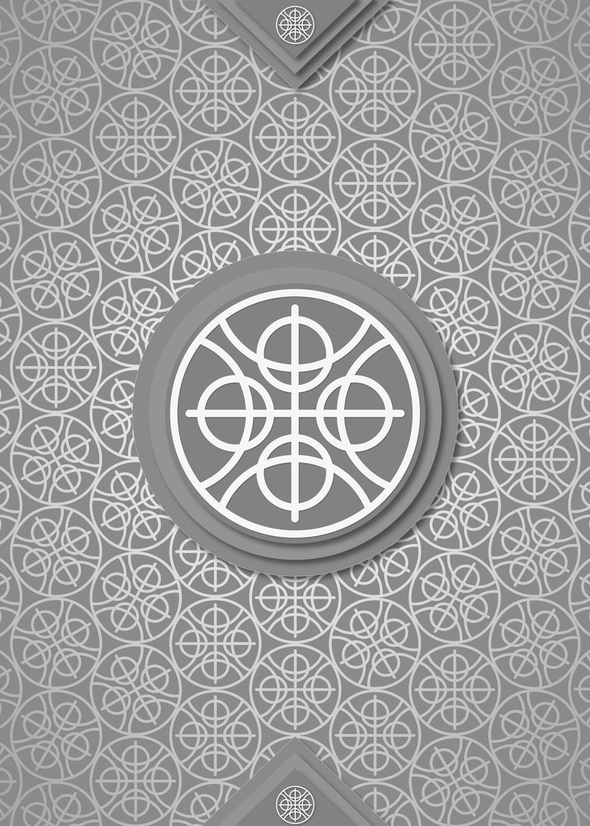 'Geometric Glyph Pattern' Poster, picture, metal print, paint by Holy ...