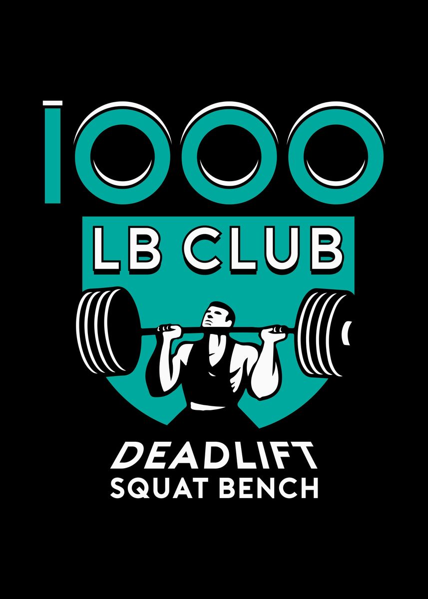 'Deadlifting Weighlifting' Poster, picture, metal print, paint by ...