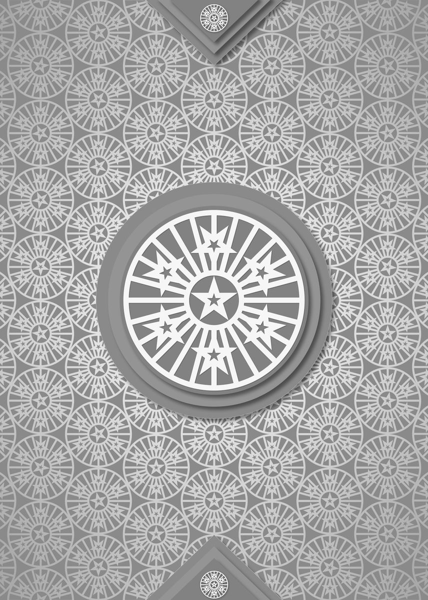 'Geometric Glyph Patterns' Poster, picture, metal print, paint by Holy ...