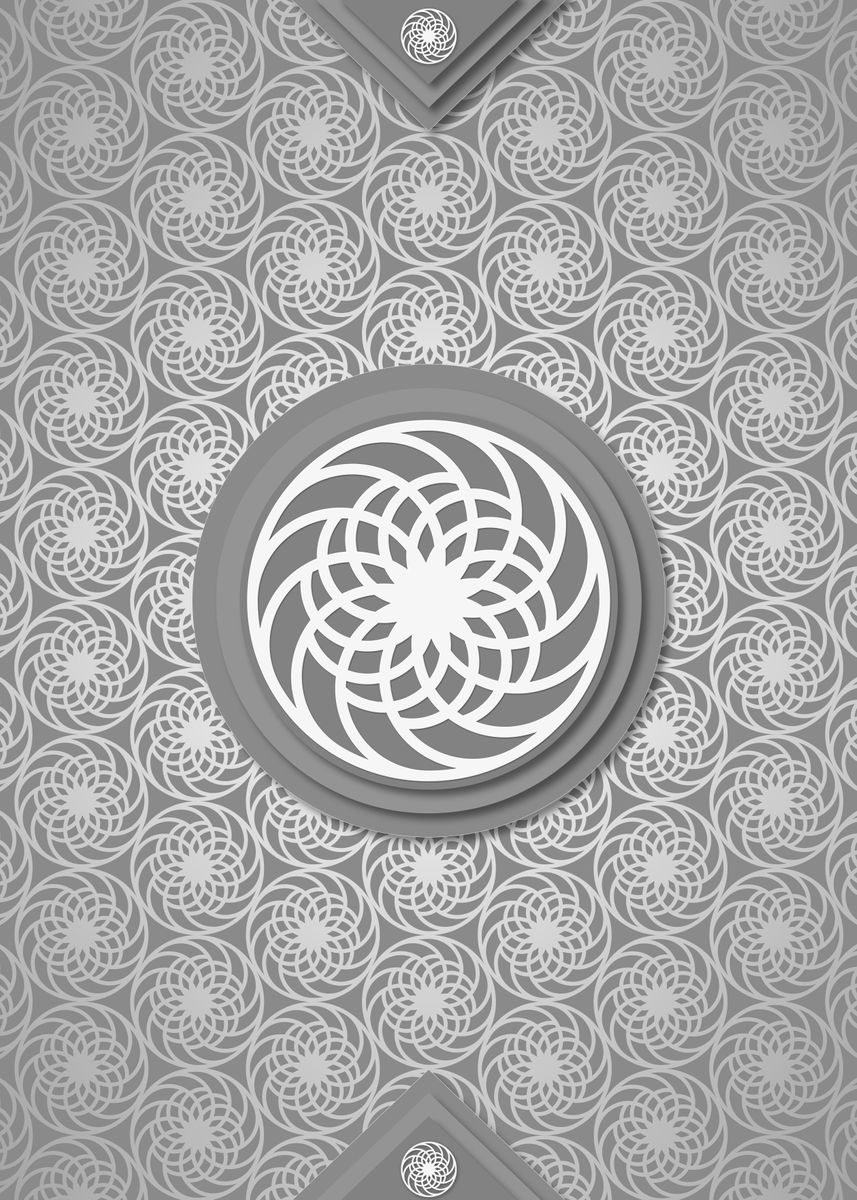 'Geometric Glyph Patterns' Poster, picture, metal print, paint by Holy ...