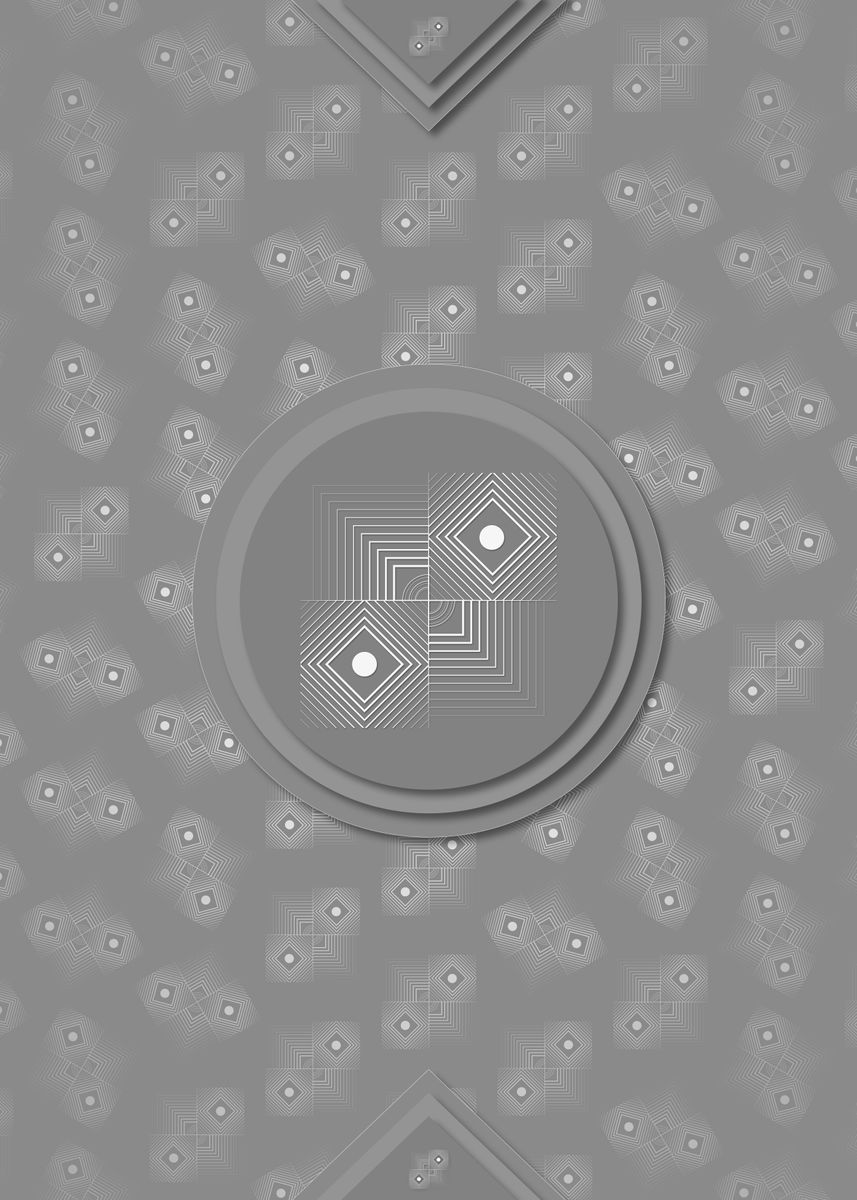 'Geometric Rune Pattern Art' Poster by Holy Rock Design | Displate