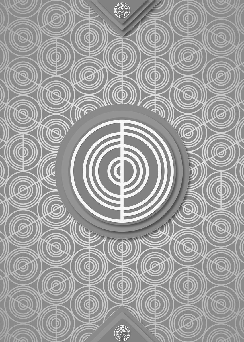 'Geometric Glyph Pattern' Poster, picture, metal print, paint by Holy ...