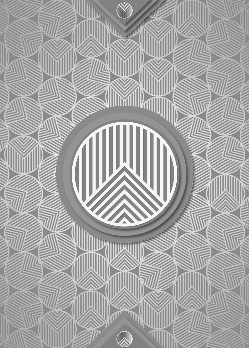 'Geometric Glyph Patterns' Poster, picture, metal print, paint by Holy ...