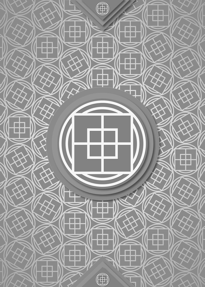 'Geometric Glyph Pattern' Poster, picture, metal print, paint by Holy ...