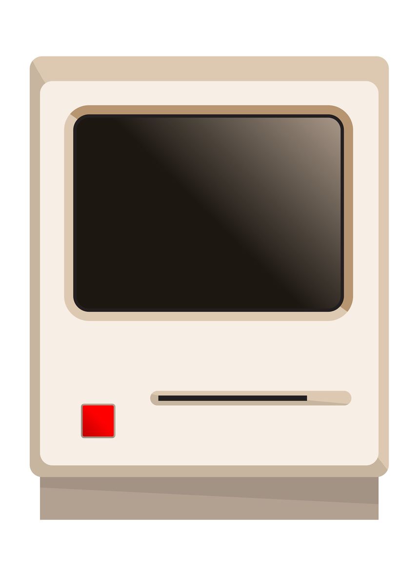 'Old Beige Computer' Poster by HomeStead Digital | Displate