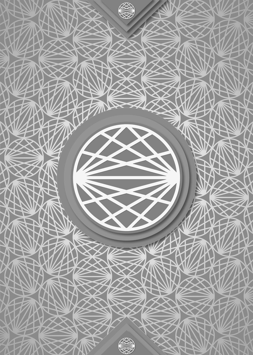 'Geometric Glyph Patterns' Poster, picture, metal print, paint by Holy ...