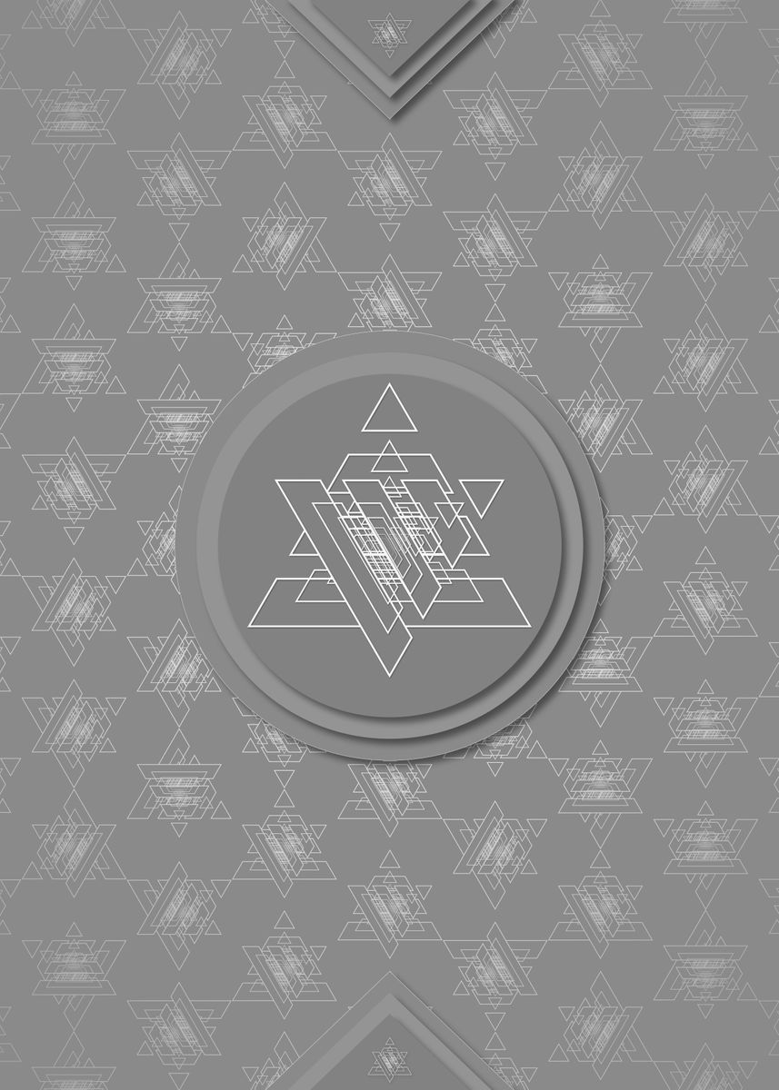 'Geometric Rune Pattern Art' Poster by Holy Rock Design | Displate