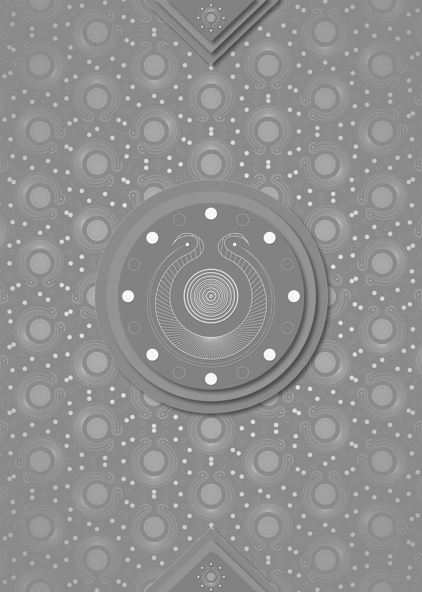 'Geometric Rune Pattern Art' Poster by Holy Rock Design | Displate