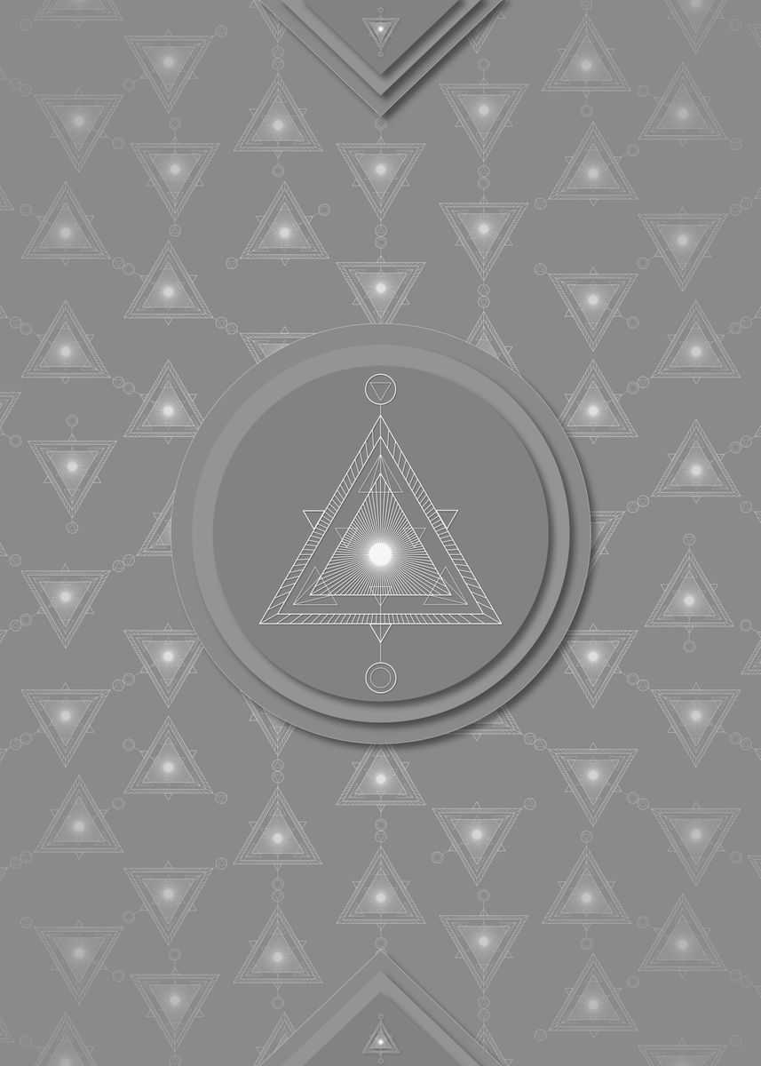 'Geometric Rune Pattern Art' Poster, picture, metal print, paint by ...