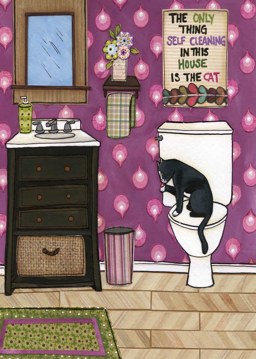 'Self Cleaning' Poster, picture, metal print, paint by Jamie Morath ...