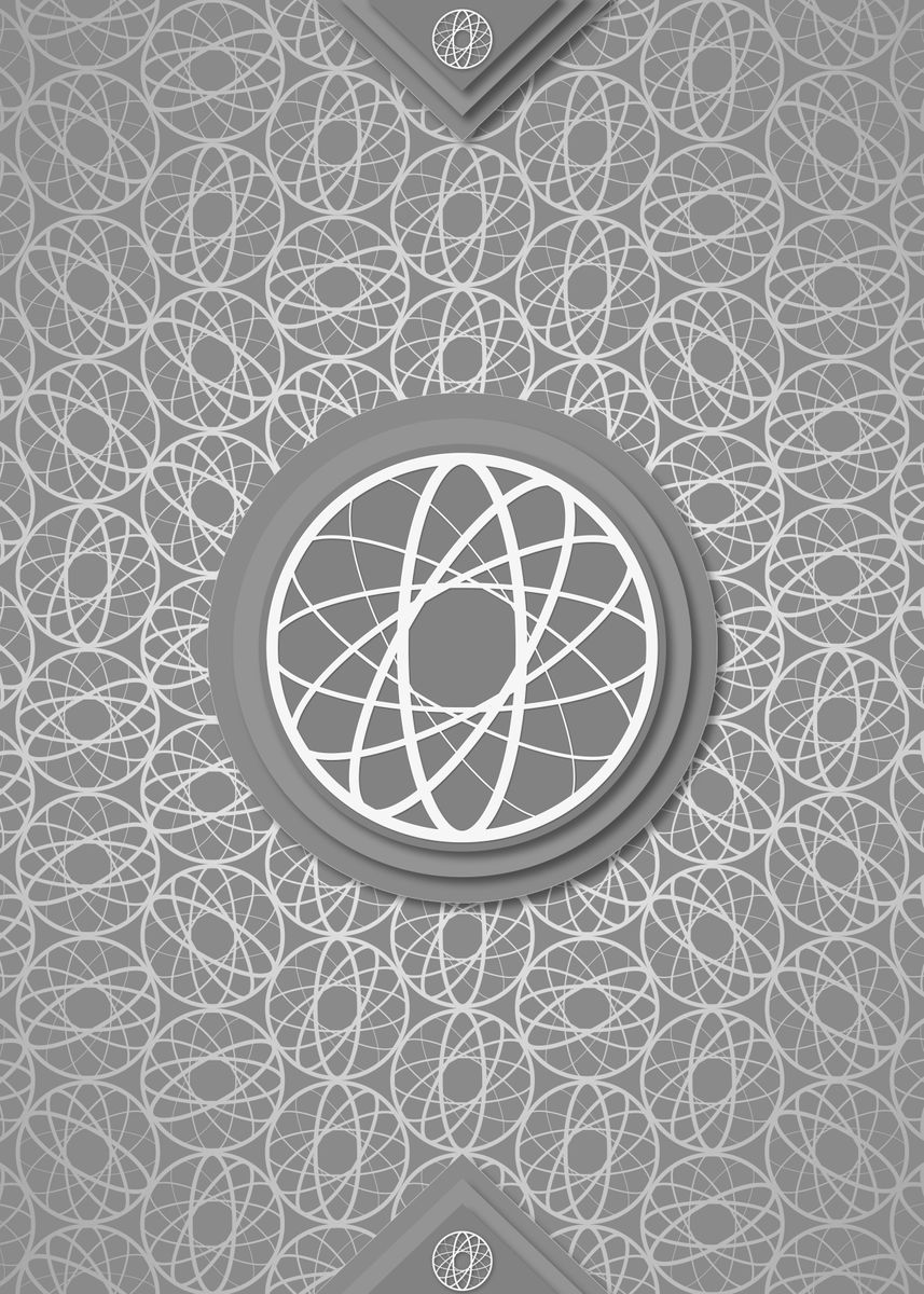 'Geometric Rune Pattern Art' Poster by Holy Rock Design | Displate