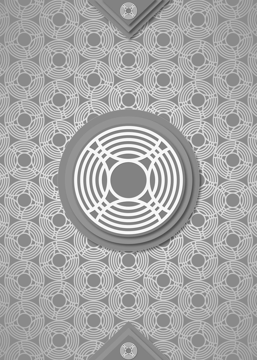 'Geometric Rune Pattern Art' Poster, picture, metal print, paint by ...