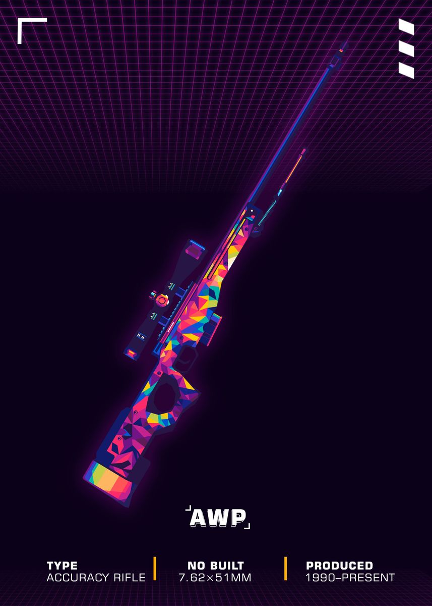 'AWP' Poster, picture, metal print, paint by Aliigal Artwork | Displate