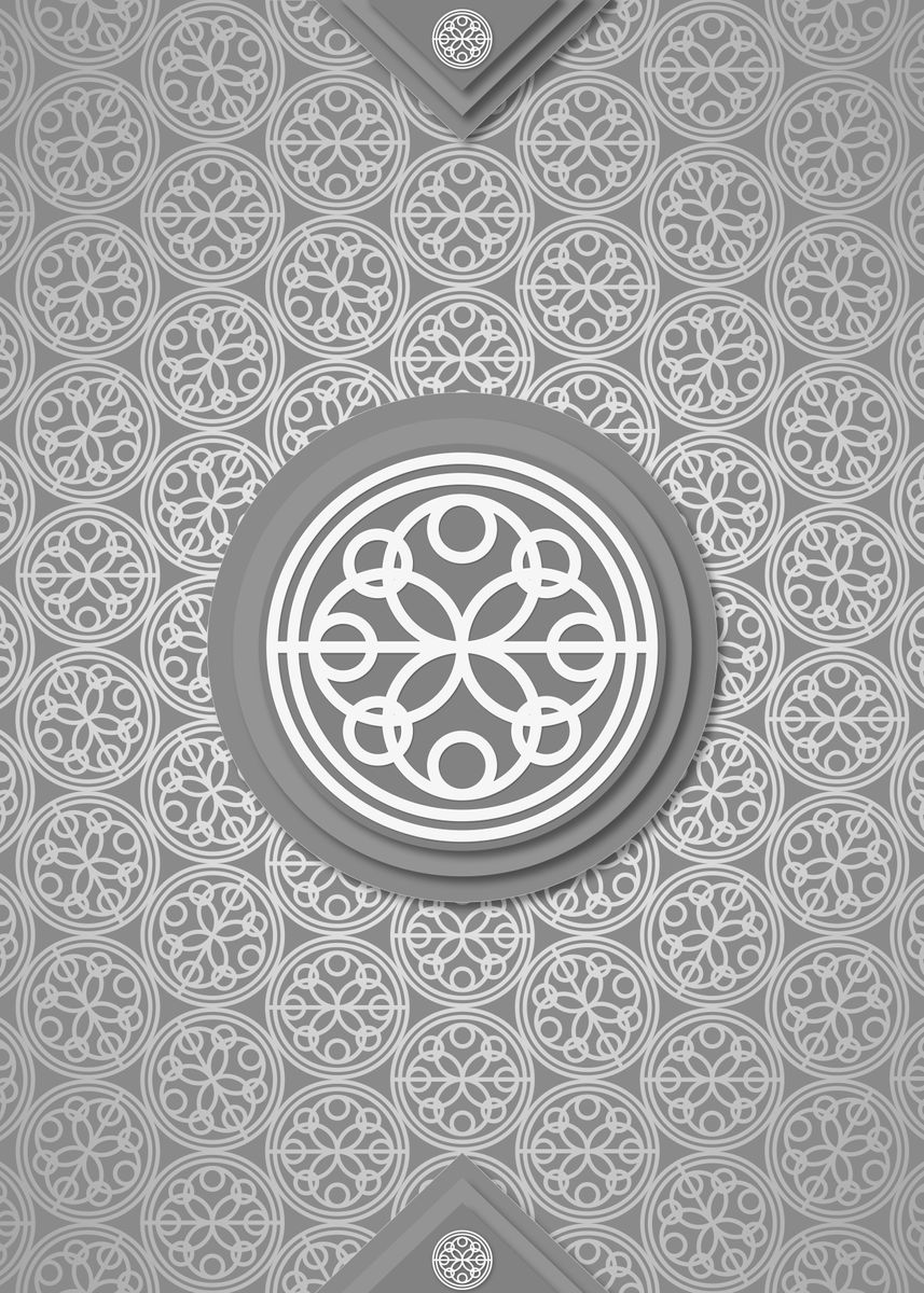 'Geometric Glyph Patterns' Poster by Holy Rock Design | Displate