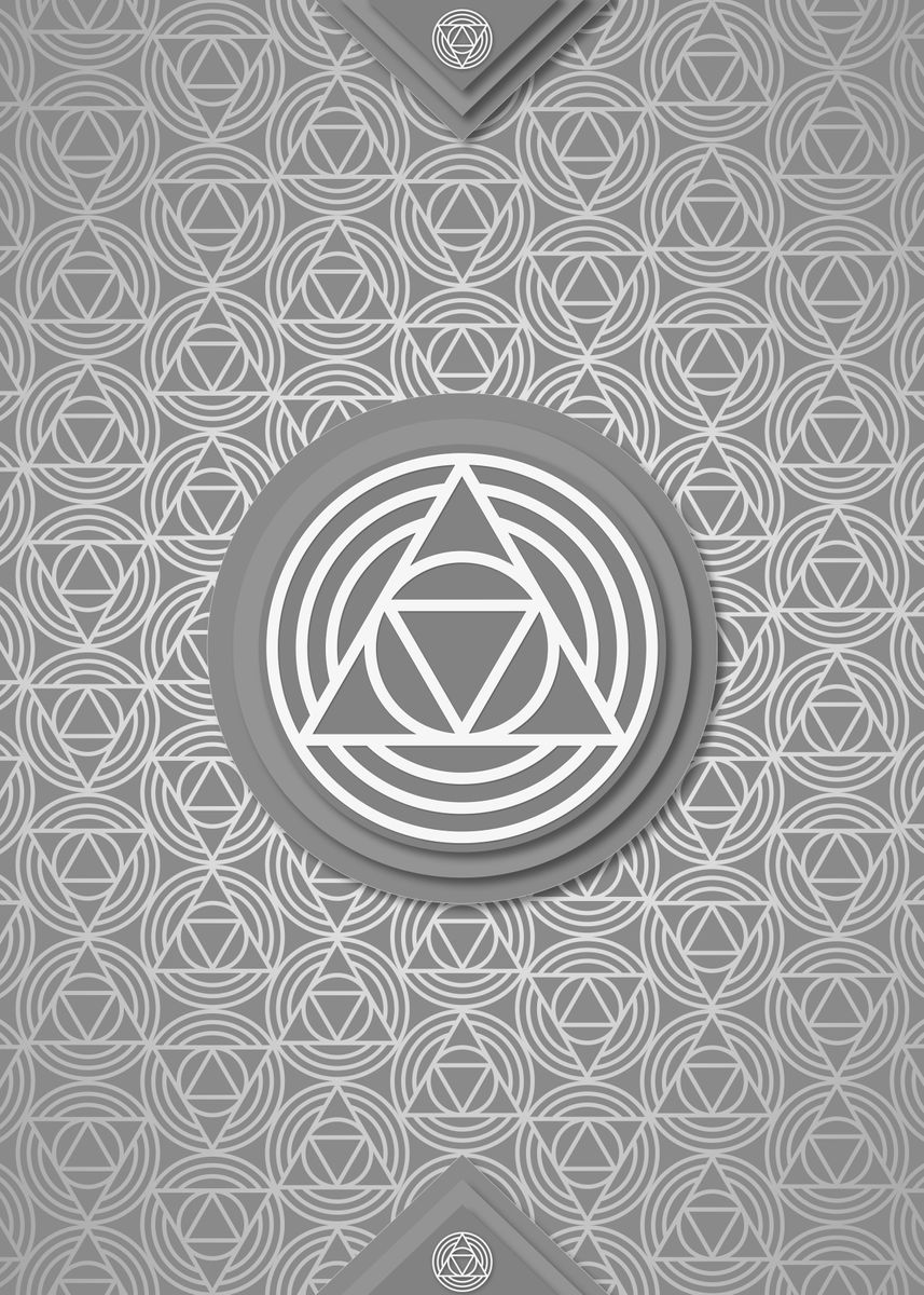 'Geometric Glyph Pattern' Poster by Holy Rock Design | Displate