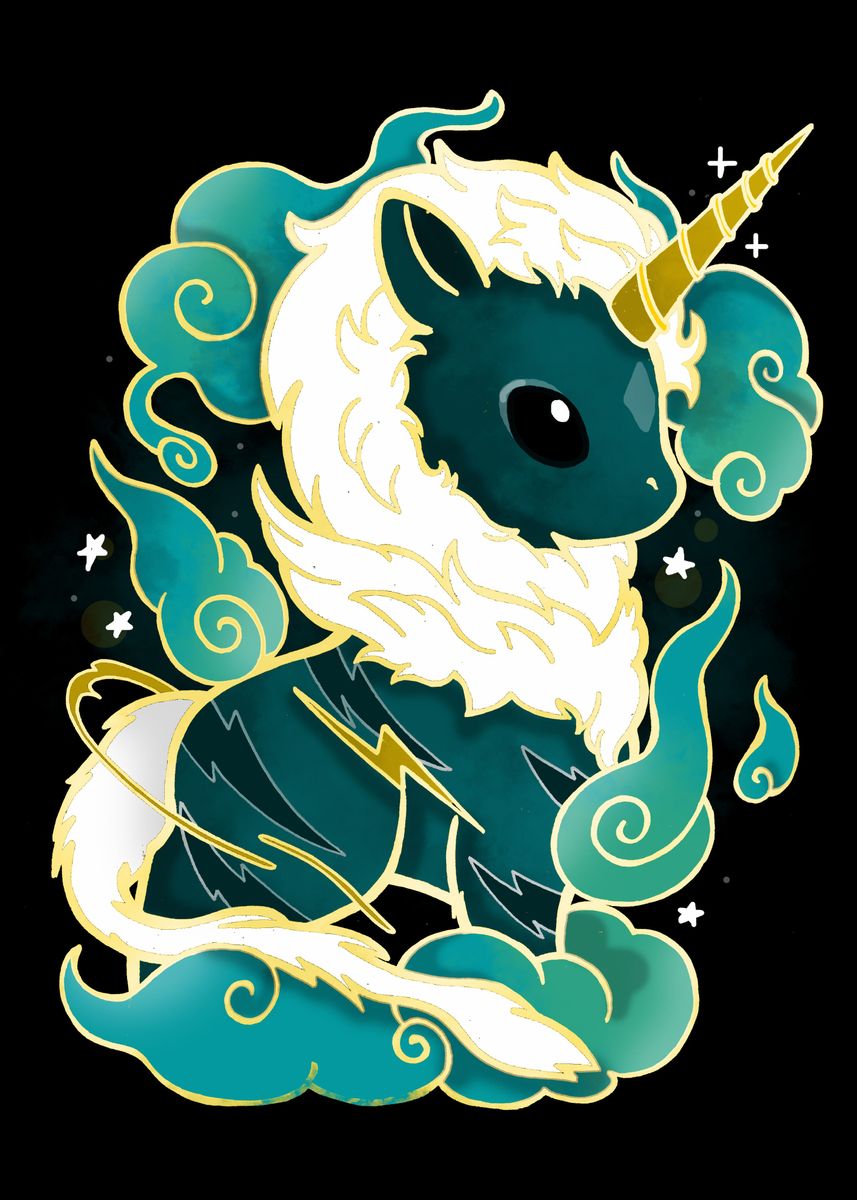 'Kirin' Poster by Valentina Fabbri | Displate