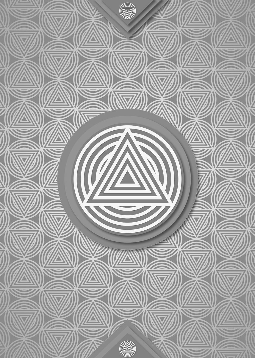 'Geometric Rune Pattern Art' Poster, picture, metal print, paint by ...