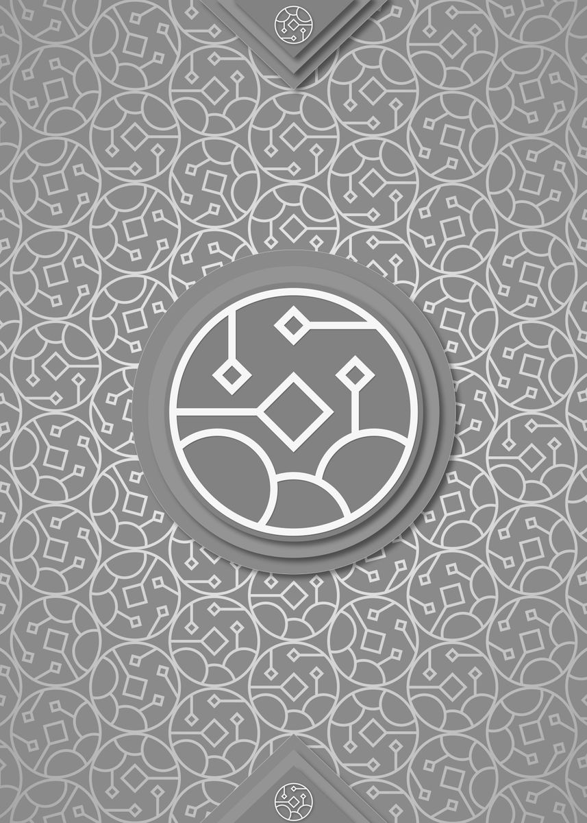 'Geometric Glyph Patterns' Poster, picture, metal print, paint by Holy ...