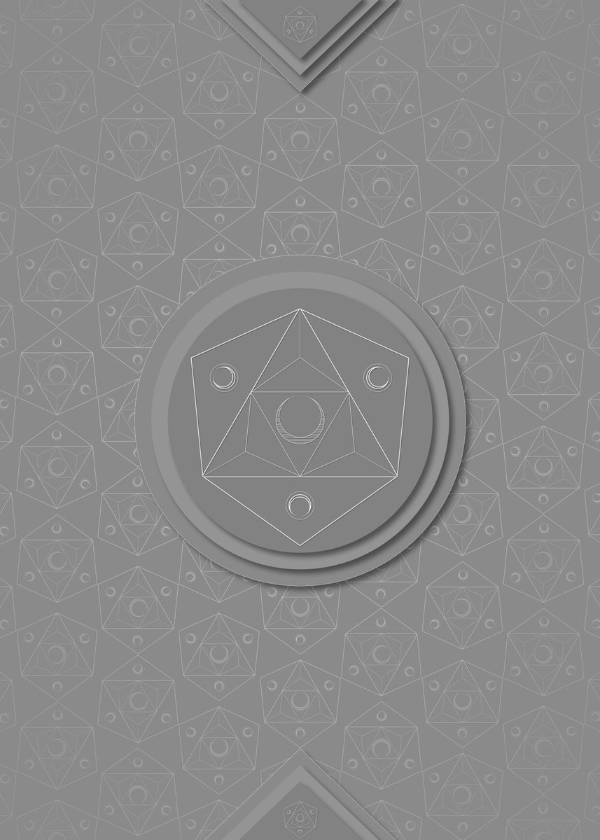 'Geometric Glyph Patterns' Poster, picture, metal print, paint by Holy ...