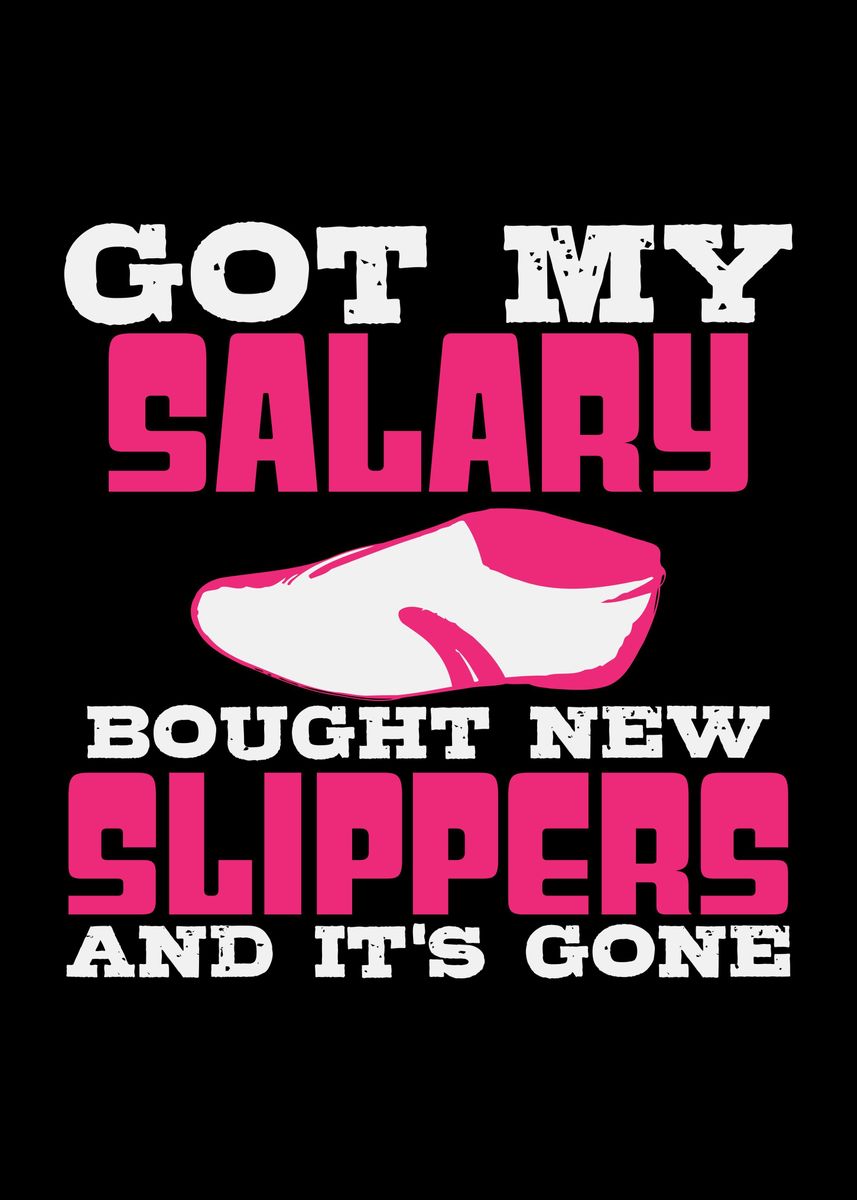 'Gymnastic Slippers Joke' Poster, picture, metal print, paint by ...