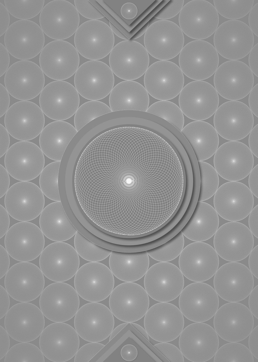 'Geometric Sign Pattern Art' Poster, picture, metal print, paint by ...